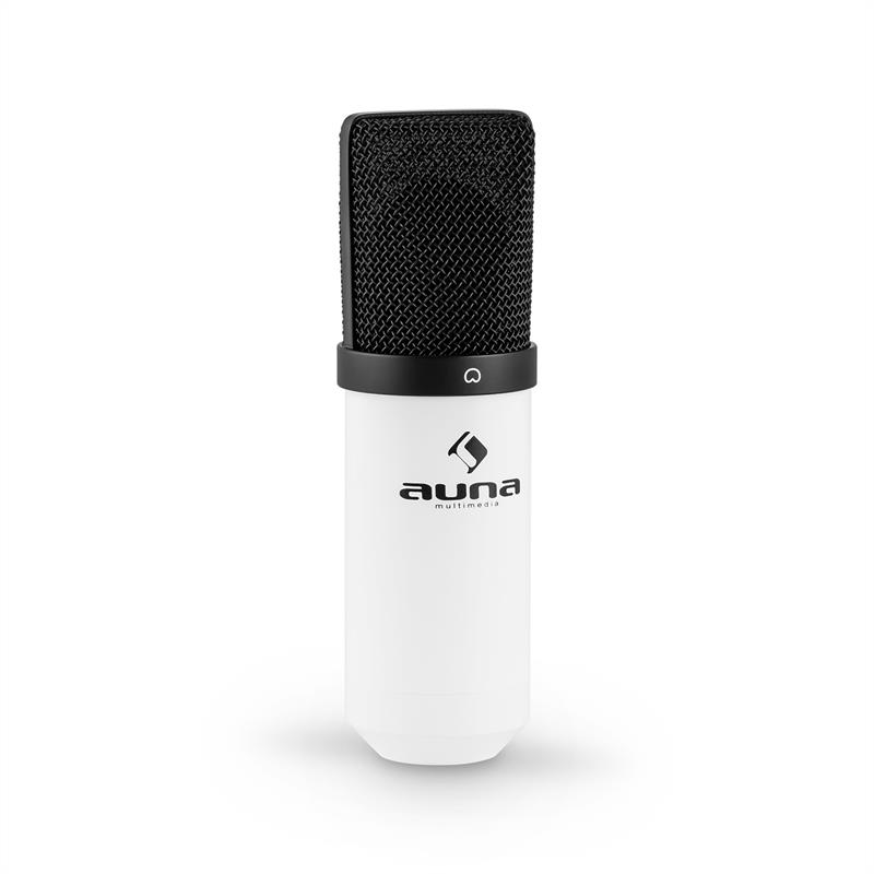 Auna MIC-900WH, kondenzátorový mikrofón, biely