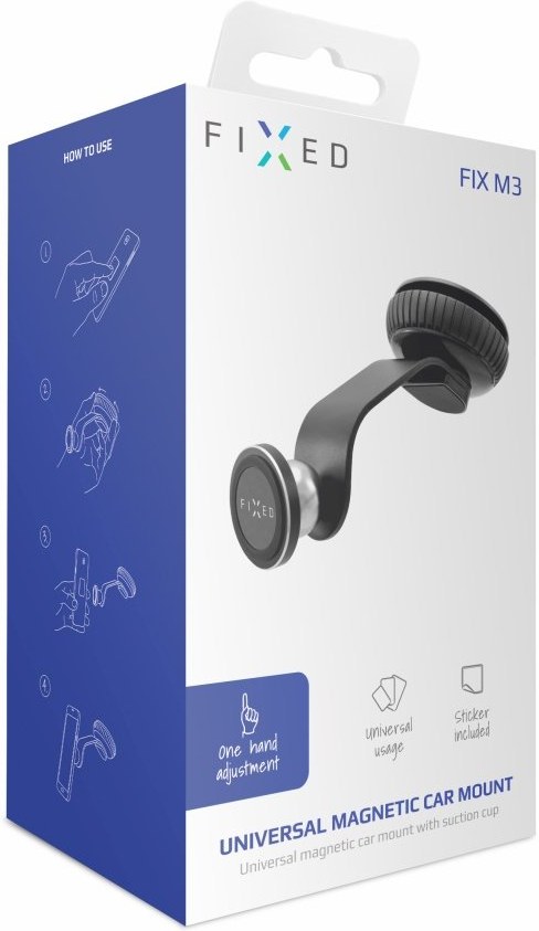 Fixed FIX3 univerzálny magnetický držiak pre mobil s adhezívnou prísavku, čierny | VÝPREDAJ ...