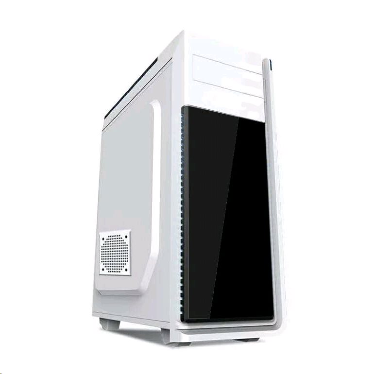 Gembird ATX gaming PC case, midi-tower, white, ''Neptun'' | VÝPREDAJ