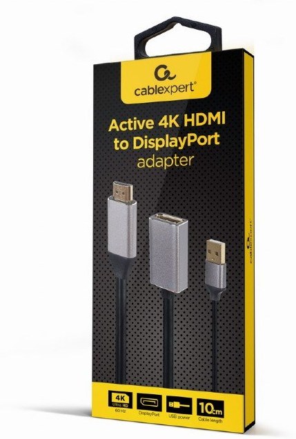 Gembird redukcia HDMI na DisplayPort, 0,1m, čierny | VÝPREDAJ