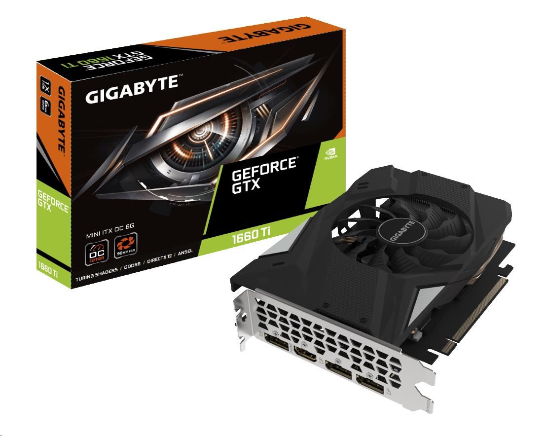 Gigabyte nVidia GeForce GTX 1660 Ti Mini ITX OC 6G, 6 GB GDDR6, mini ...