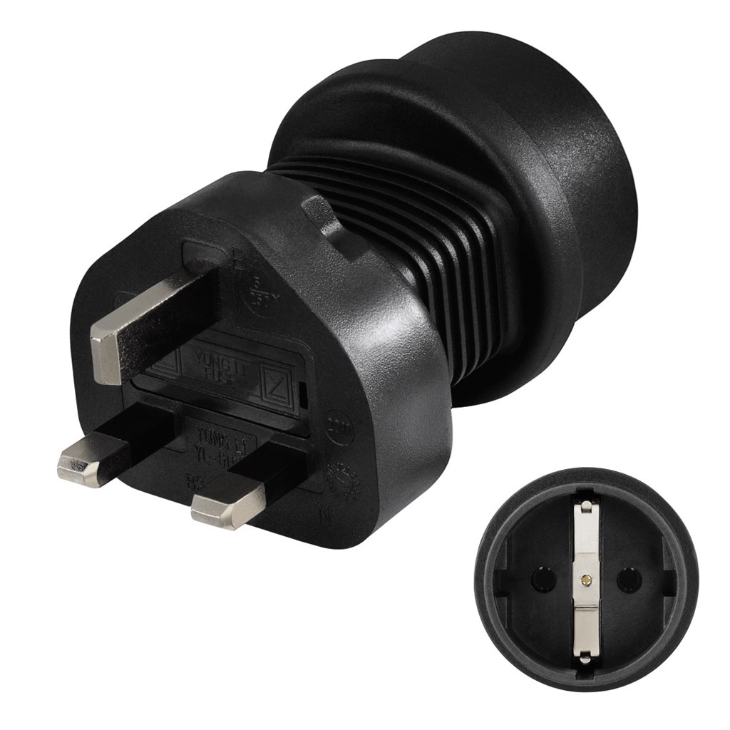 Hama cestovný zásuvkový adaptér do Británie, 3-pól. | Datacomp.sk