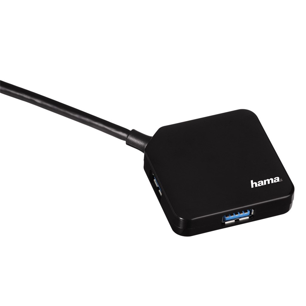 Hama USB-3.0 Hub 1:4, čierny | Datacomp.sk