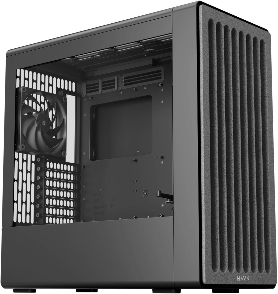 HAVN BF 360 Flow PC Case, Midi Tower, čierna | Datacomp.sk