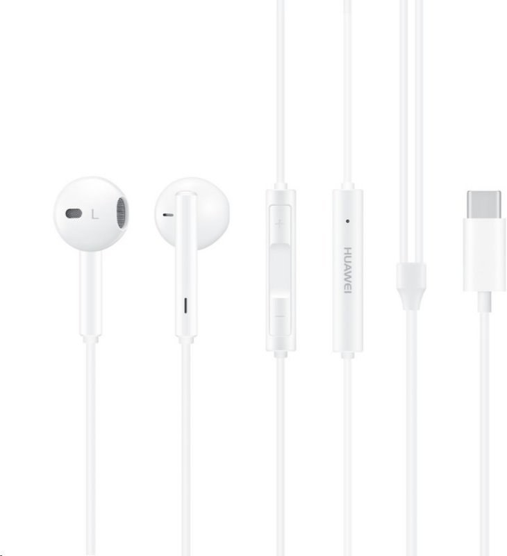 Huawei CM33, slúchadlá, USB-C, biele | Datacomp.sk