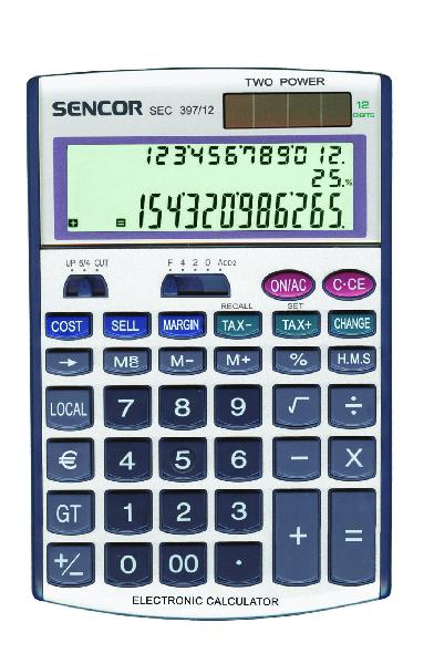 Kalkulačka Sencor SEC 397/12 | VYPREDAJ | Datacomp.sk