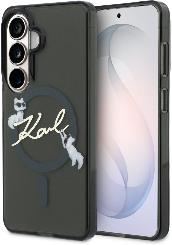 Karl Lagerfeld IML Choupette Karl Script Logo Magnetic kryt pre Samsung ...