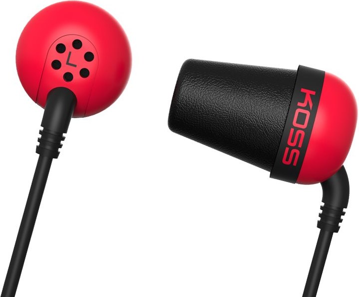 Koss Plug Color, slúchadlá, červené | Datacomp.sk