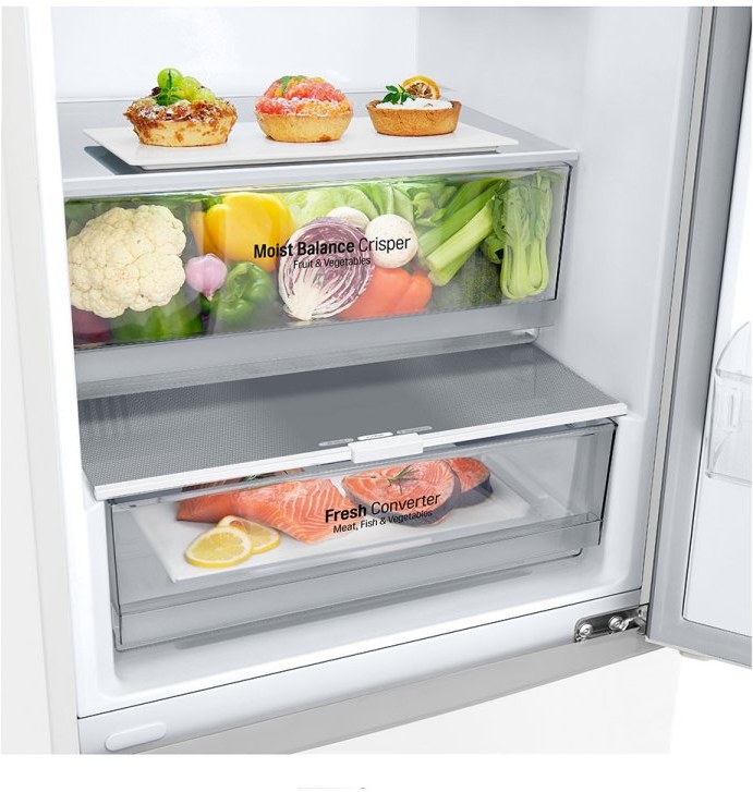 LG GBB62SWGCC1, kombinovaná chladnička, biela | VÝPREDAJ