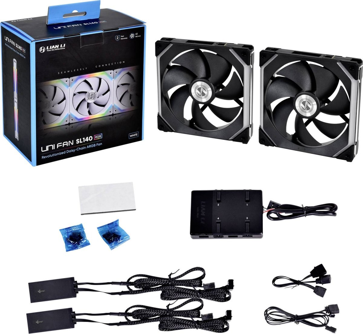 Lian Li UNI FAN SL140 RGB PWM, 140mm, čierny | VÝPREDAJ