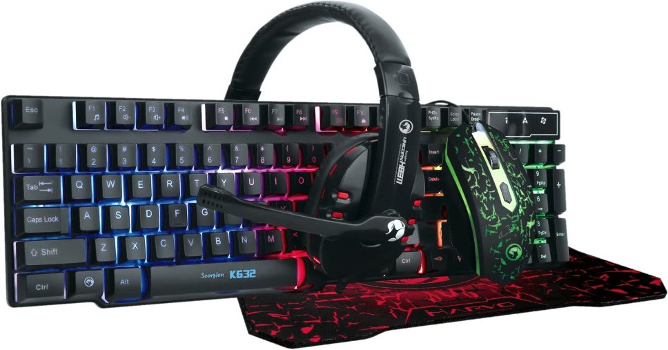 Marvo CM370, herný set, klávesnica s hernou myšou, podložkou a ...