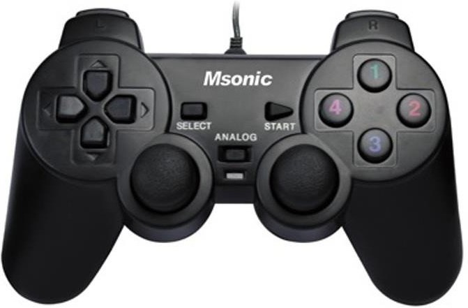 MSONIC, gamepad, čierny | Datacomp.sk