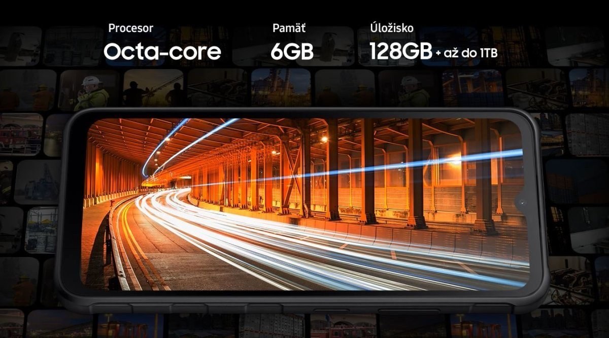 Samsung Galaxy Xcover 7, 5G, 128 GB, Dual SIM, čierny - rozbalený - mobil