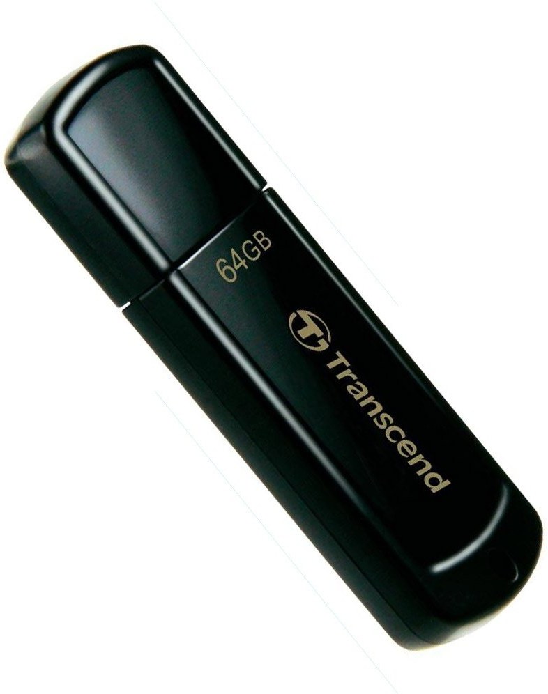 Transcend JetFlash 350 64GB, čierny | VÝPREDAJ