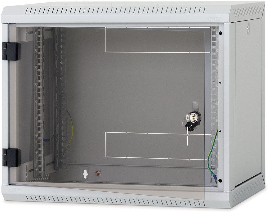 Triton 19" závesný rack 6U/400mm, sivý, odn.boč.