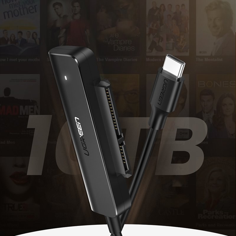 Ugreen Redukcia Usb C 3 0 Na 2 5 Palcový Sata 50 Cm čierny Datacomp Sk